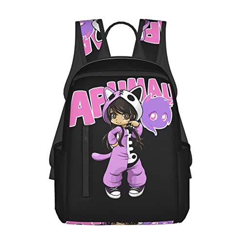 YAOJIAADM Cartoon Game Backpack Anime Game Casual Daypacks Wear-Resistant Travel Bags Bookbag for Boys Girls Teens Black