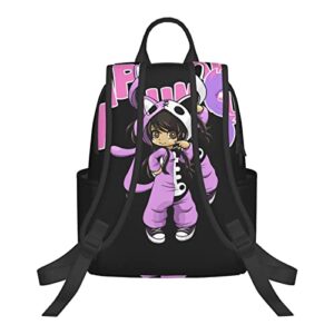 YAOJIAADM Cartoon Game Backpack Anime Game Casual Daypacks Wear-Resistant Travel Bags Bookbag for Boys Girls Teens Black