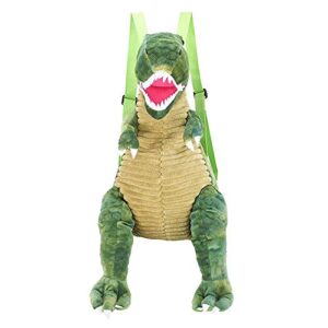 SXVZBH 3D Dinosaur Backpack, Kids Cute Animal Backpack Boys Girls Parent-Child Toddler Dinosaurs Bag Creative Gifts (Green, 60cm height)