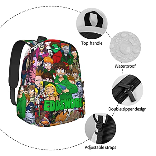 Ujxoihl Anime Backpack Funny Travel Laptop Backpack Business Daypack Computer Bag For Teen Boys And Girls, Black