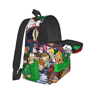 Ujxoihl Anime Backpack Funny Travel Laptop Backpack Business Daypack Computer Bag For Teen Boys And Girls, Black