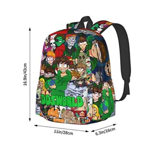 Ujxoihl Anime Backpack Funny Travel Laptop Backpack Business Daypack Computer Bag For Teen Boys And Girls, Black