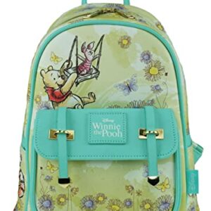 KBNL Winnie The Pooh 11 inches Faux Leather Mini Backpack - A21773, Multicoloured, Medium