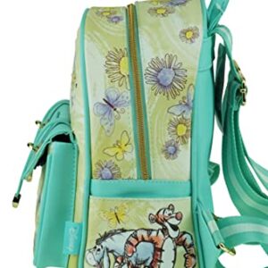 KBNL Winnie The Pooh 11 inches Faux Leather Mini Backpack - A21773, Multicoloured, Medium