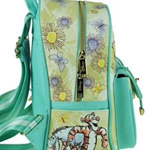 KBNL Winnie The Pooh 11 inches Faux Leather Mini Backpack - A21773, Multicoloured, Medium