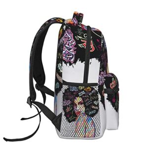 School Backpack Art African Woman American Black Girl for Women Men Student Bookbag Durable Casual Daypack Teens College Lightweight Hiking Travel Bag