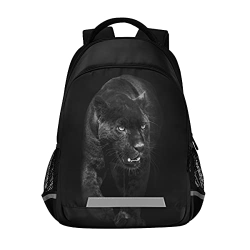 Panther In Dark Backpack for Students Boys Girls School Bag Travel Daypack Rucksack