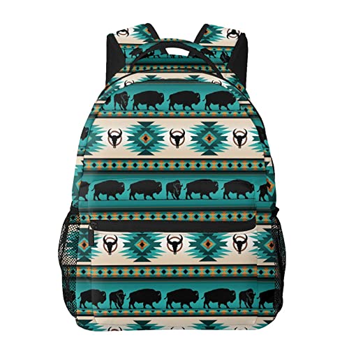 Gelxicu Native Backpack School Bags Laptop Casual Bag Native American Backpack Casual Daypack School Bag