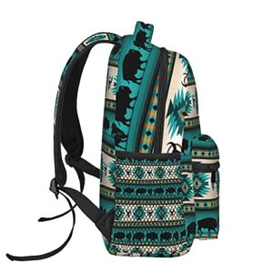 Gelxicu Native Backpack School Bags Laptop Casual Bag Native American Backpack Casual Daypack School Bag