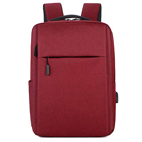 YXQSED Travel Laptop Backpack for Men Women, Slim Lightweight Backpack School Bookbag with Laptop Compartment for Work Business and College, Waterproof Computer Bag Fits 14-15.6 Inch Notebook Red