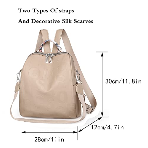 JBB Backpack Purse For Women Leather Casual Large Multipurpose Bag Fashion Travel Shoulder Bags