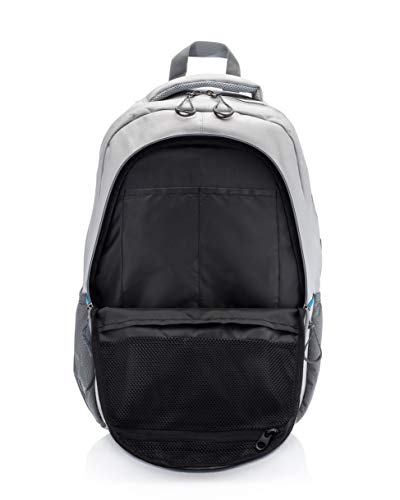 One Trail Daypack | 20L Laptop Backpack | USB Charging Port (Teal Colorblock)