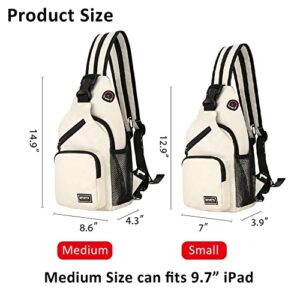 Peicees Convertible Sling Bag for Men Women Waterproof Sling Backpack Crossbody Shoulder Bag For Travel Hiking Cycling