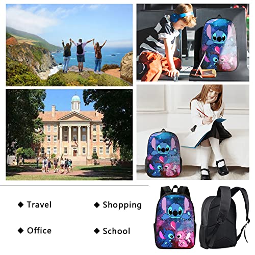 Cartoon Backpack 3D Printing High Capacity Multifunction Durable Casual Backpacks 17 Inch