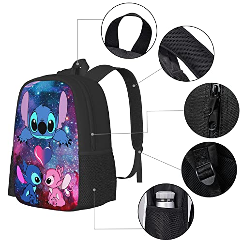 Cartoon Backpack 3D Printing High Capacity Multifunction Durable Casual Backpacks 17 Inch