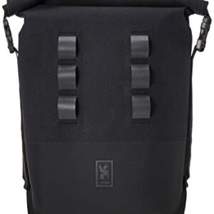 Chrome Industries Urban Ex 2.0 Rolltop Backpack - 15" Laptop Bag, Waterproof, 20 Liter, Black