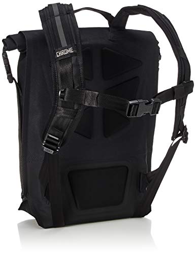 Chrome Industries Urban Ex 2.0 Rolltop Backpack - 15" Laptop Bag, Waterproof, 20 Liter, Black