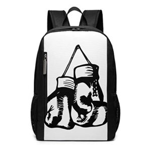 boxing gloves school rucksack college bookbag lady travel backpack laptop bag for boys girls