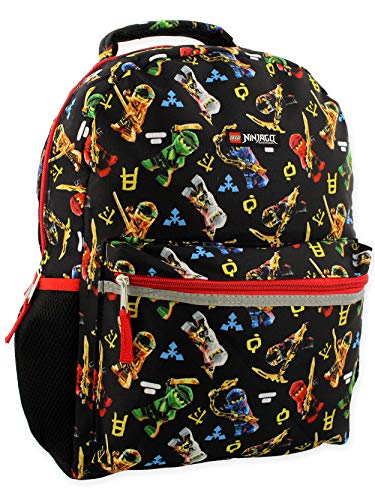 Lego Ninjago Masters of Spinjitzu Boys 16 Inch School Backpack (One Size, Lego Ninjago)