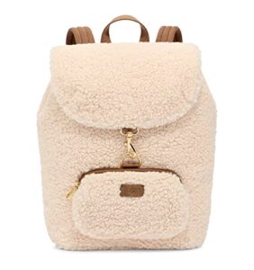 ugg womens inara sherpa backpack, natural, one size us