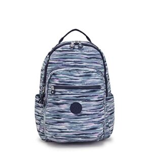 kipling seoul large printed 15″ laptop backpack brush stripes