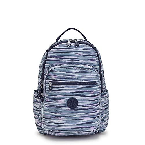 Kipling Seoul Large Printed 15" Laptop Backpack Brush Stripes