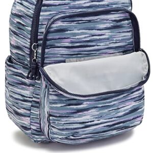 Kipling Seoul Large Printed 15" Laptop Backpack Brush Stripes