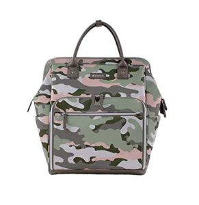 readygo by maevn water-resistant clinical tote backpack in camo