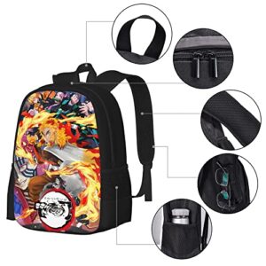 Children's School Bag Cute Cartoon Backpack Large Capacity Portable Light Backpack. Japanese Anime Fan Gift 1ps (17in Book Bag)-3