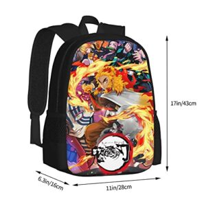 Children's School Bag Cute Cartoon Backpack Large Capacity Portable Light Backpack. Japanese Anime Fan Gift 1ps (17in Book Bag)-3