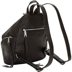 Rebecca Minkoff womens Julian Backpack Backback, Black With Silver, One Size US