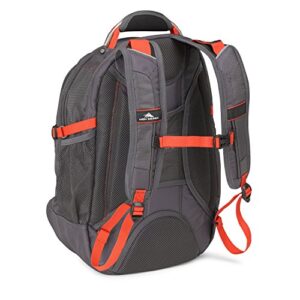 High Sierra XBT - Business Laptop Backpack, Mercury/Crimson, One Size