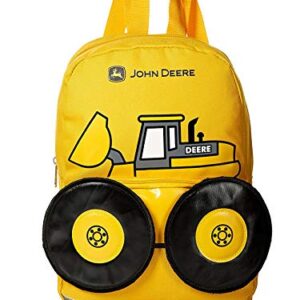 John Deere Boys' Tractor Toddler Backpack (13", Yellow)