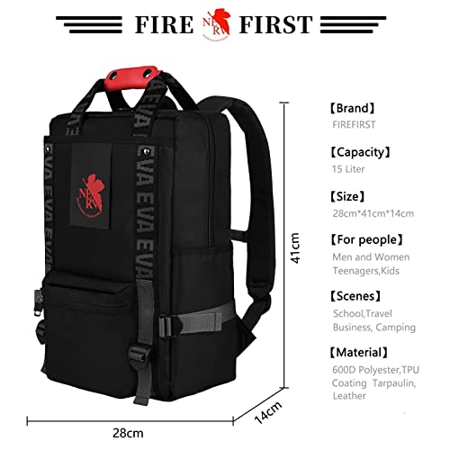 FIREFIRST Evangelion Backpack for Men Women 15.6” Laptop Backpacks Fashion Travel Leisure School Bag