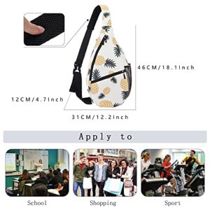 HUA ANGEL Sling Backpack - Unisex Crossbody Chest Bag Daypack Casual Shoulder Backpack for Travel Outdoor Hiking Cycling