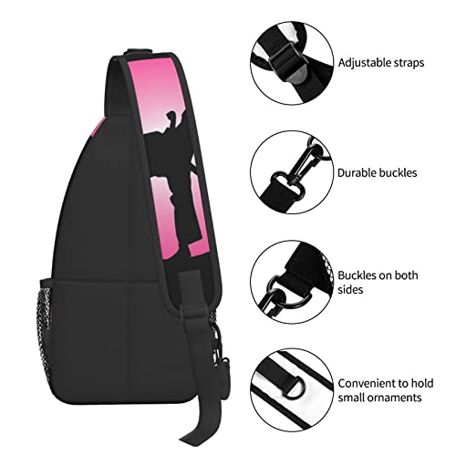 THEEND Lightweight Sling Taekwondo Design Backpack Sling Bag Travel Hiking Small Backpack For Women Men Kids Gifts, One Size