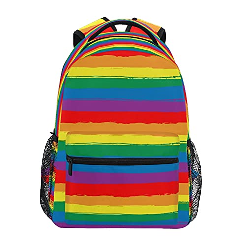 Rainbow Respect Pride Flag Backpacks Student Backpack Big For Girls Kids Elementary School Shoulder Bag Bookbag