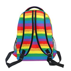 Rainbow Respect Pride Flag Backpacks Student Backpack Big For Girls Kids Elementary School Shoulder Bag Bookbag