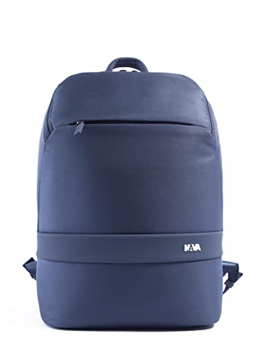 NAVA Design - Organized Backpack with PC Holder and Top Opening, Blue - Size 43 x 31 x 16 cm