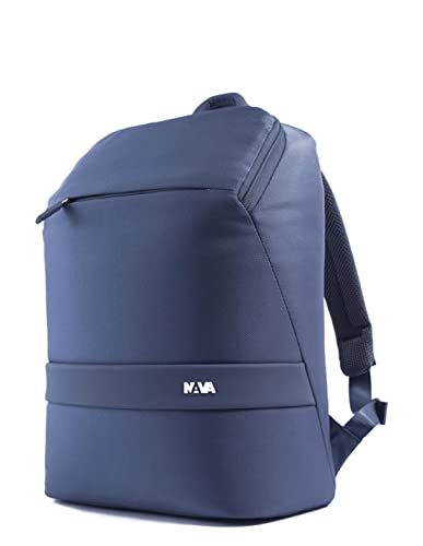 NAVA Design - Organized Backpack with PC Holder and Top Opening, Blue - Size 43 x 31 x 16 cm