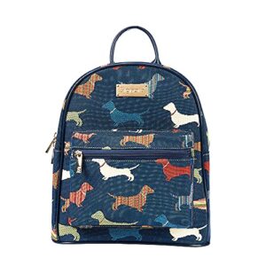 signare tapestry women backpack casual daypack dachshund (dapk-dach)