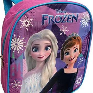 Ruz Frozen Anna And Elsa Toddler Girl 12 Inch Mini Backpack (Pink-Blue)