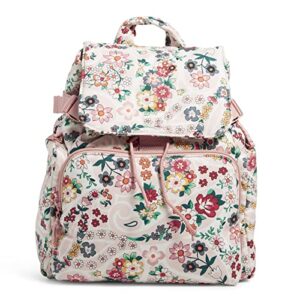 vera bradley cotton utility backpack, prairie paisley