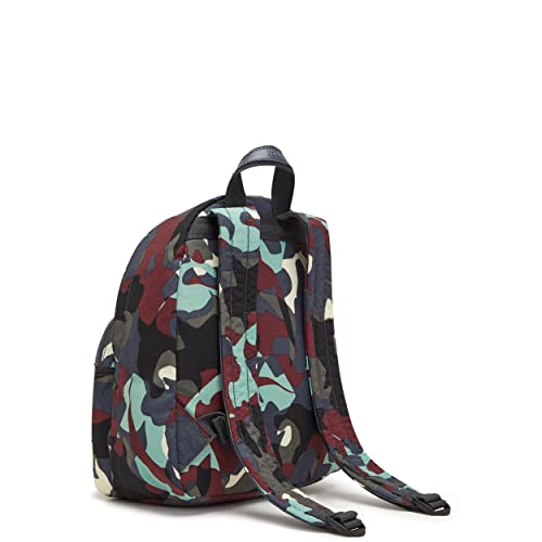 Kipling Women's Paola Mini Backpack, Compact, Versatile, Lightweight Nylon Daypack, Camo L Tonal, 8.75''L x 11.25''H x 4''D