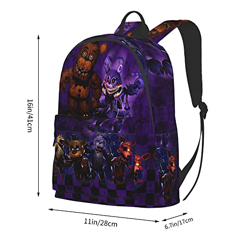 Bear Horro Game Backpack Rucksack For Student School Bags Lightweight,Large Capacity Bookbag