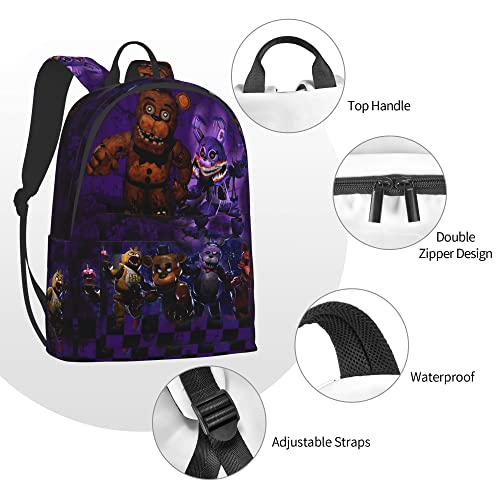 Bear Horro Game Backpack Rucksack For Student School Bags Lightweight,Large Capacity Bookbag