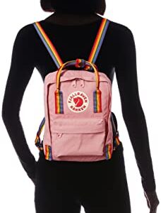 Fjallraven F23621312-907 Kanken Rainbow Mini Pink-Rainbow Pattern