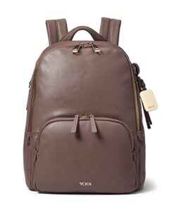 tumi – voyageur hannah leather backpack – dark mauve