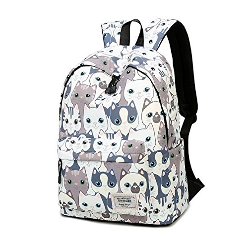 Joymoze Leisure Backpack for Girls Teenage School Backpack Women Backpack Purse Cat