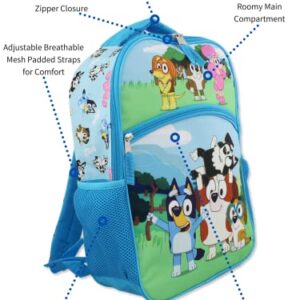 Bluey Kids 16 Inch School Backpack (One Size, Blue)